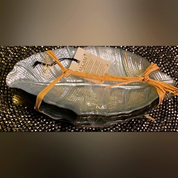 akcam | Dining | Akcam Turkish Glass Plates Set Of 4 Fall Leaf ...
